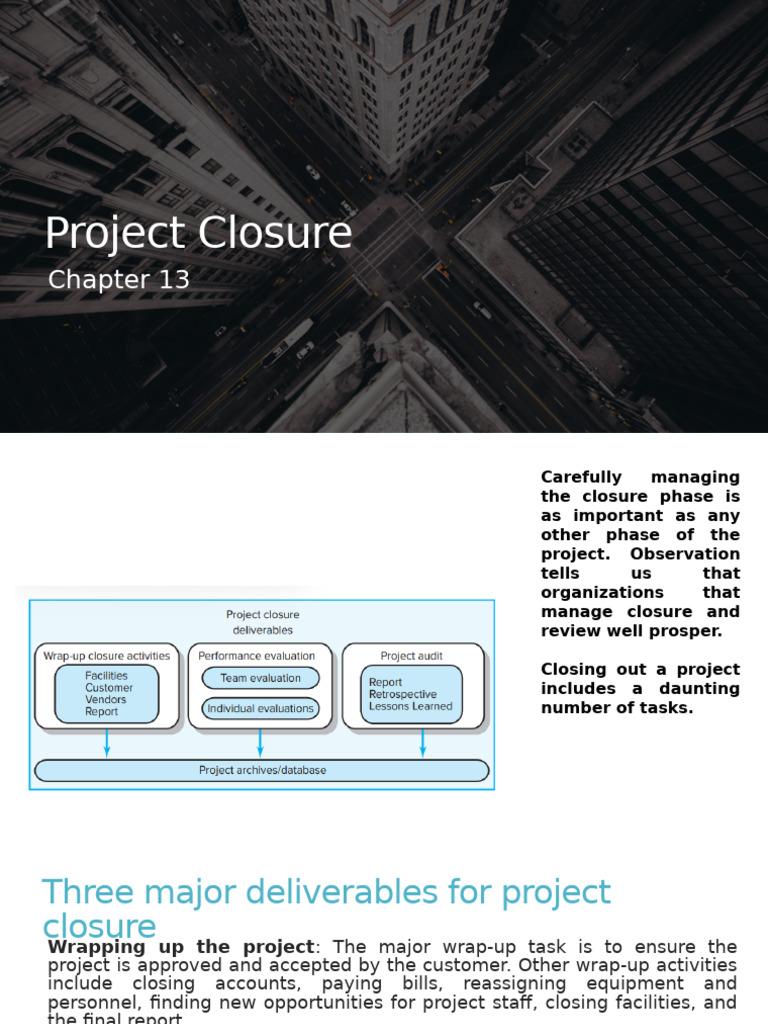 Project Closure | PDF