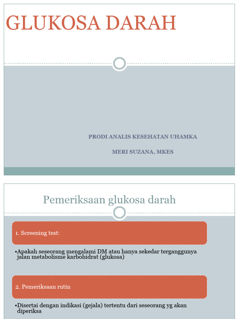 Glukosa Darah | PDF
