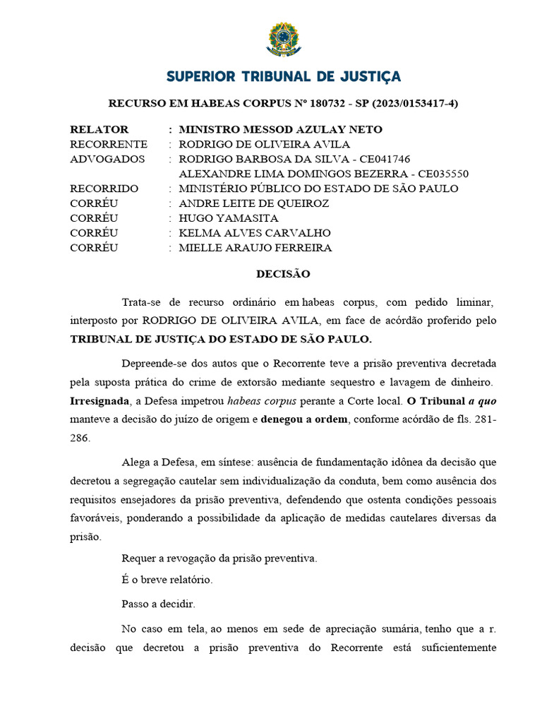 STJ RHC 180732 8d8a3 | PDF