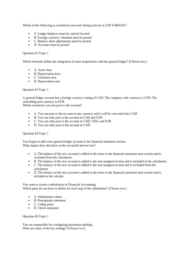 2020 Actual Questions | PDF