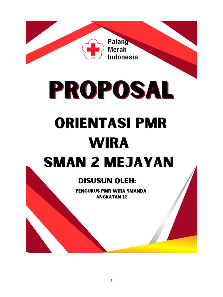 Proposal Orientasi PMR Wira 2024 Akt 13 | PDF