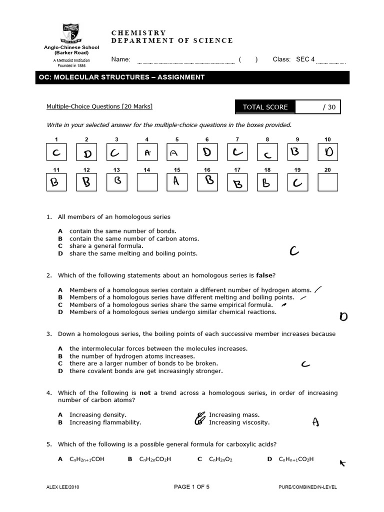 ACSBR Molecular Structures - Assignment - 240804 - 211651 | PDF