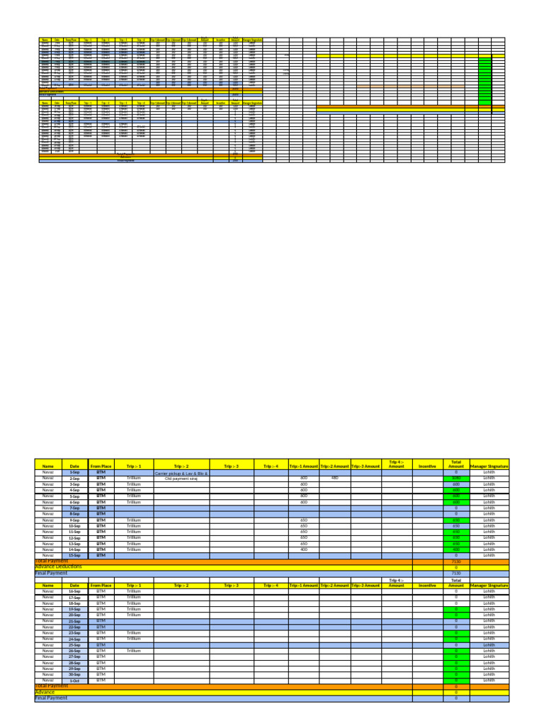 Driver Payment BTM | PDF