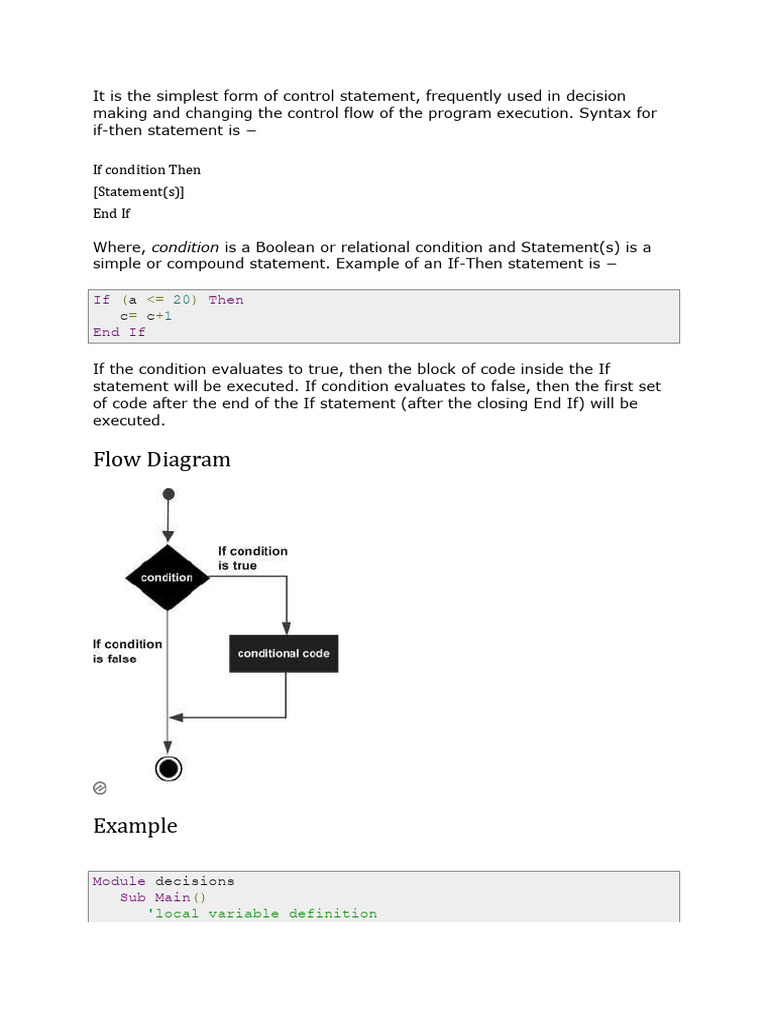 VB Decision Making | PDF