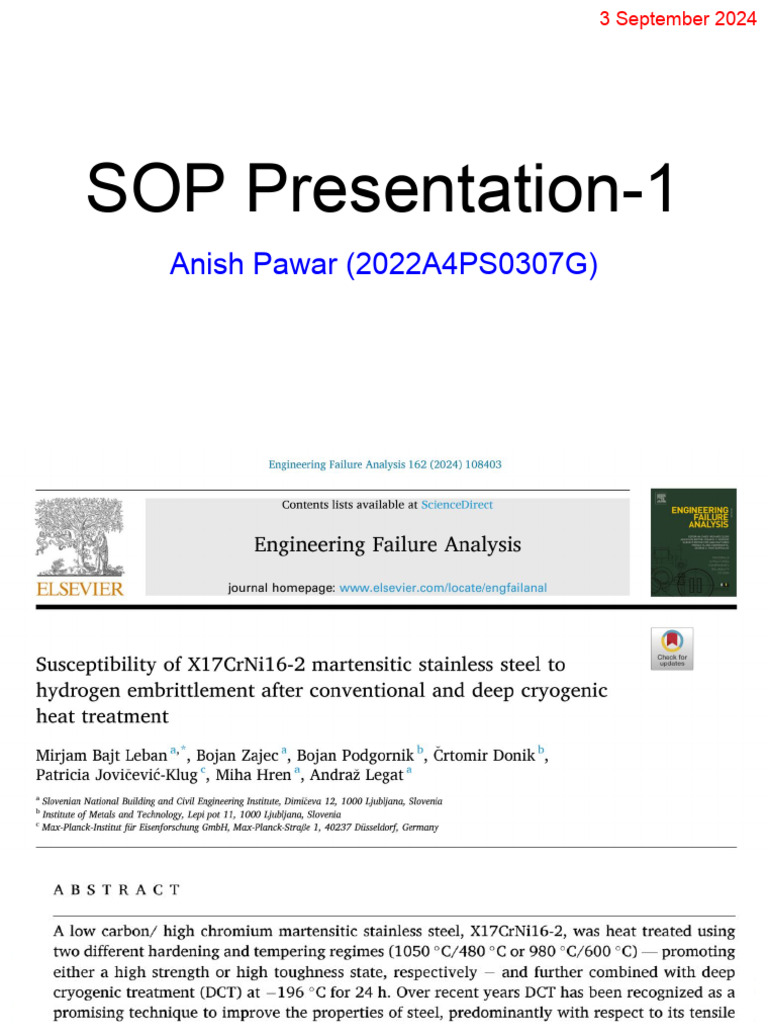 SOP Presentation | PDF