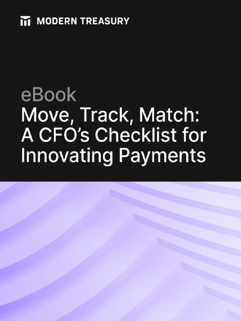 Ebook Move Track Match CFO Checklist | PDF