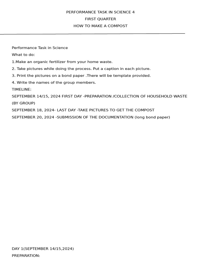performance-task-science-4-template | PDF