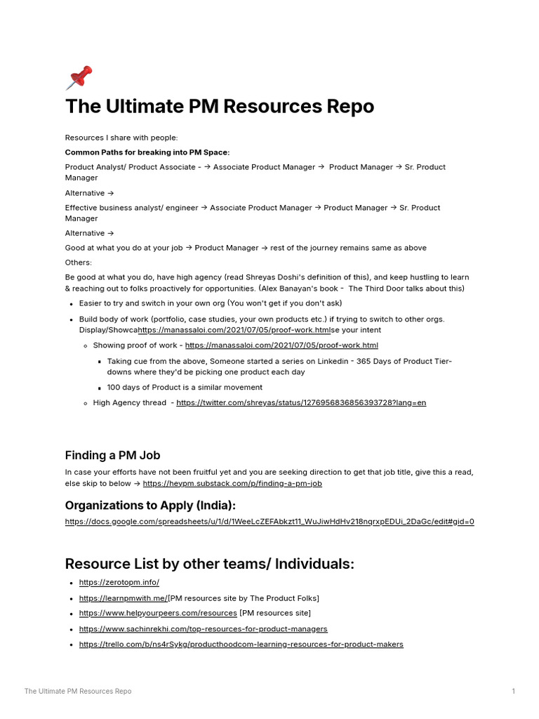 The_Ultimate_PM_Resources_Repo | PDF