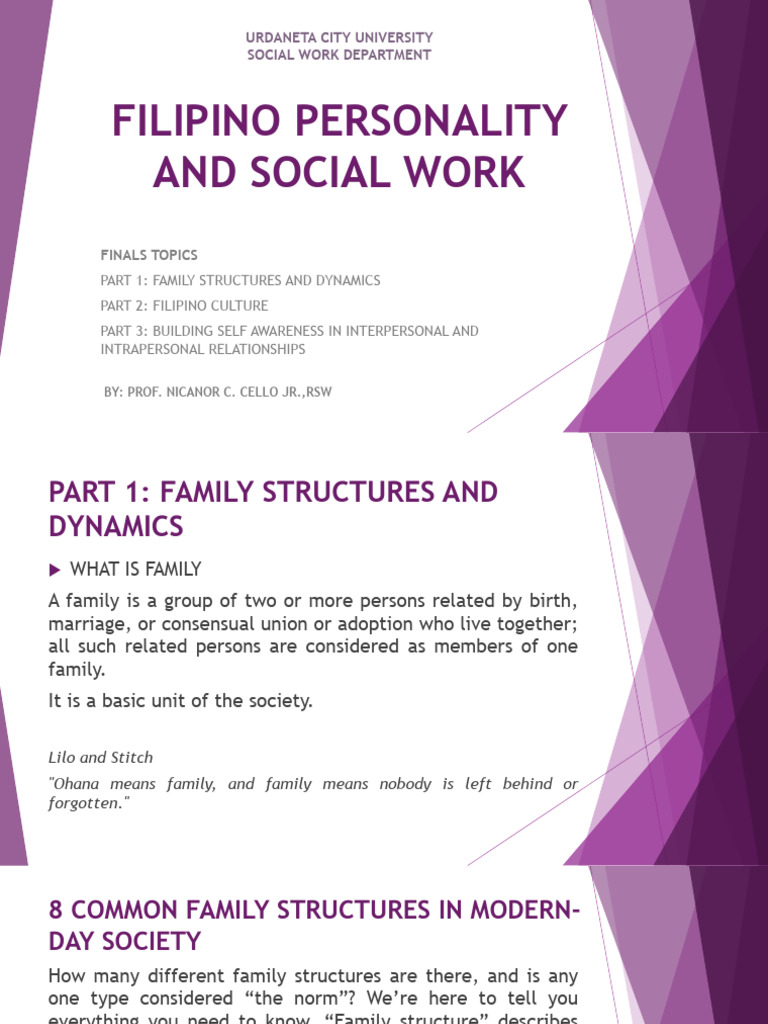 Filipino Family Structures in Social Work | PDF | Family | Anxiety