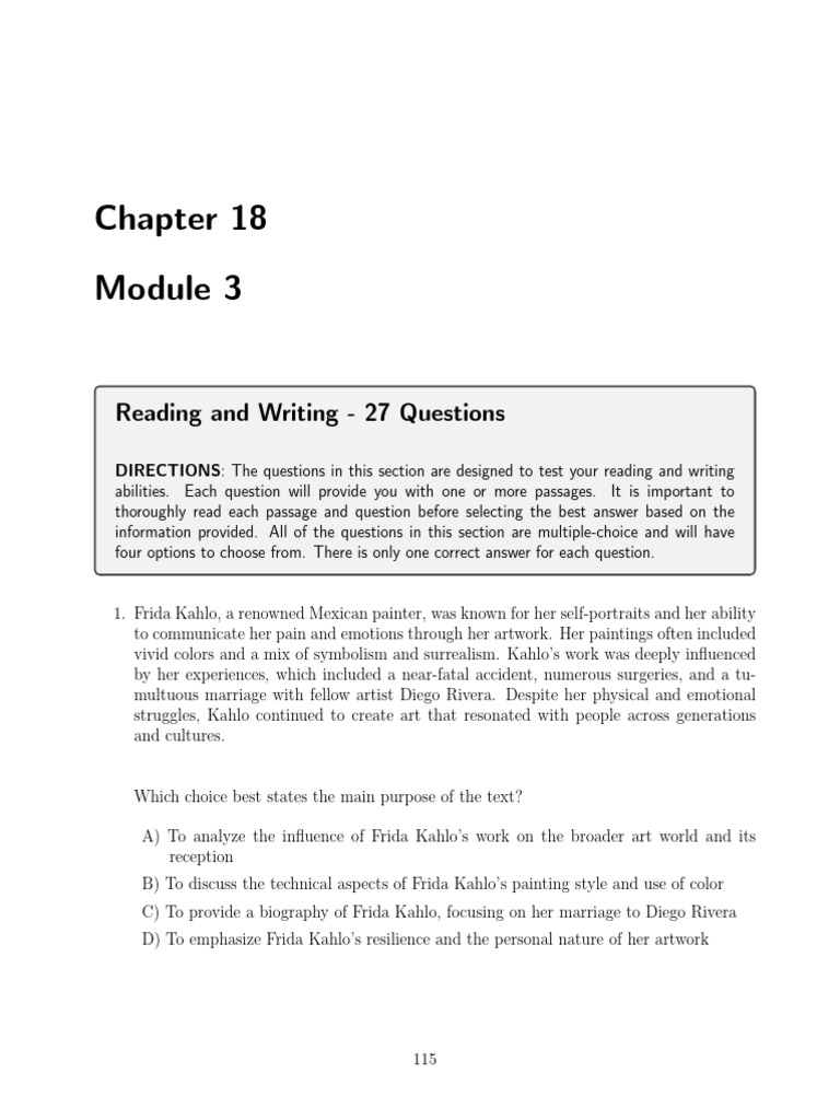 Test 001 Module 003 | PDF