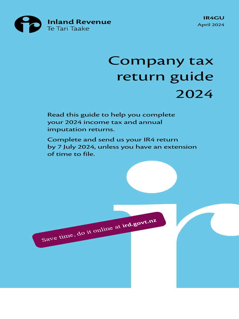 New Zealand Company Tax Return Guide 2024 | PDF | Tax Deduction | Dividend