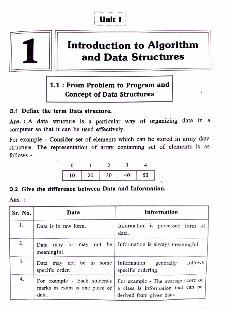 FDS Insem Decode Unit-1 | PDF