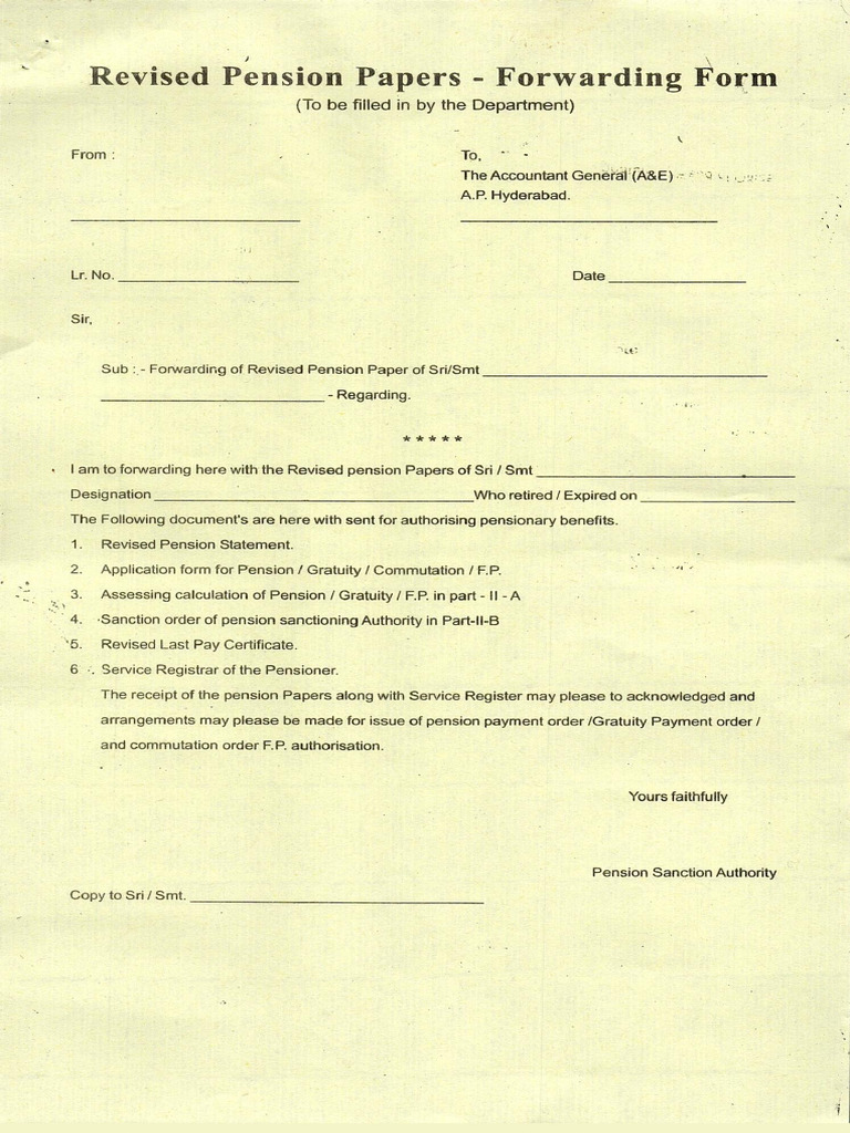 RevisedPension Forms 0001 | PDF