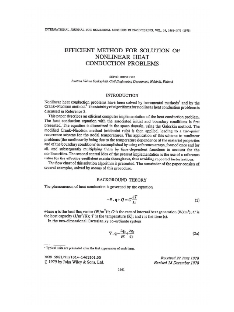 1 - Transient Heat Conduct Nonlinear | PDF