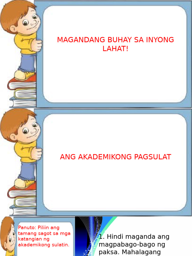 Akademikong Sulatin 1 | PDF