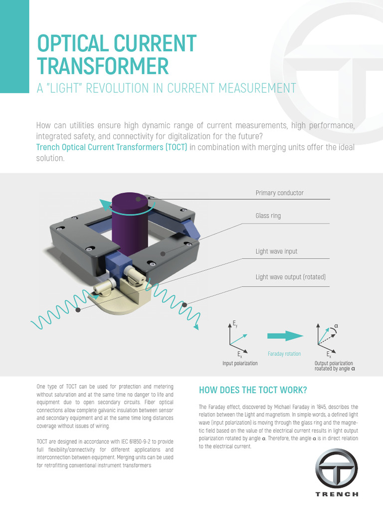 OnePager - Optical Current Transformer | PDF