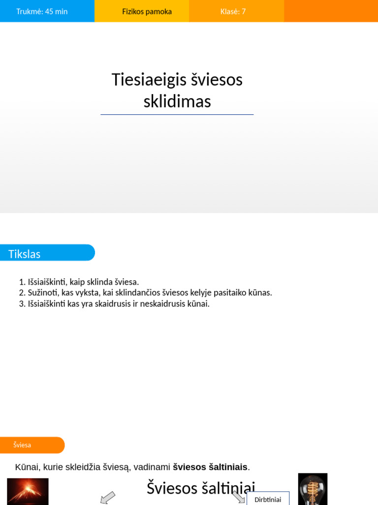 1 Pamoka Sviesa | PDF