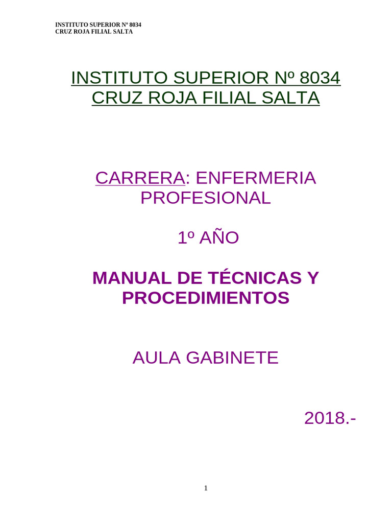 MANUAL tecnicas y procedimientos 2018 (1) | PDF