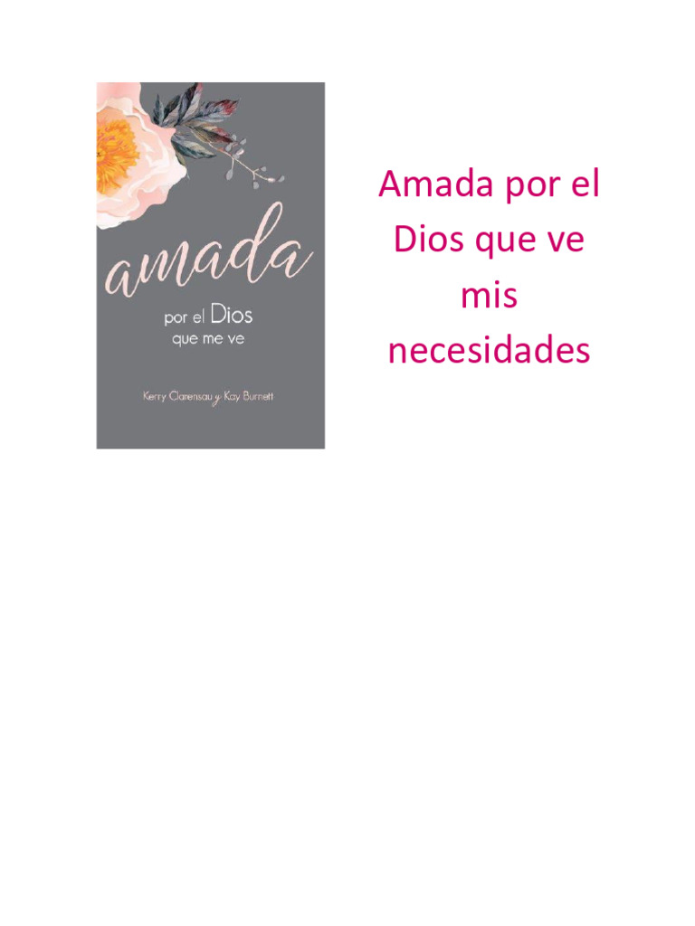 Amada Por Dios Que Me Ve 2 | PDF | Oración | Cocina, comidas y vino