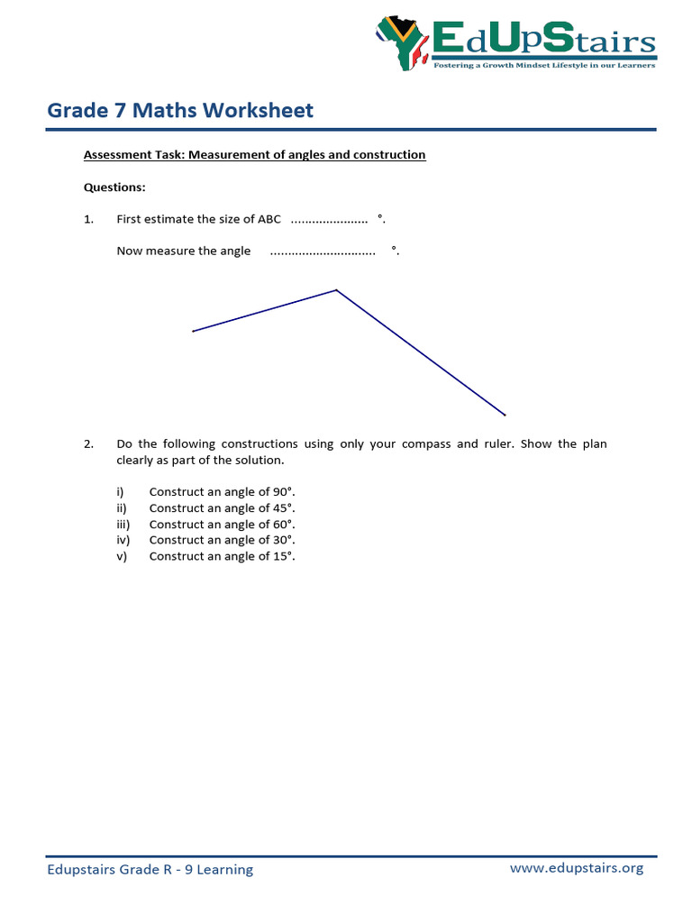 Measurement-of-angles-and-construction | PDF