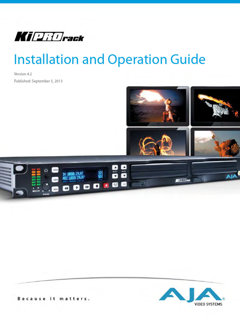 KiPro Rack Manual v4.2 Web | PDF