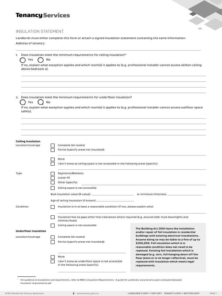 Insulation Statement | PDF