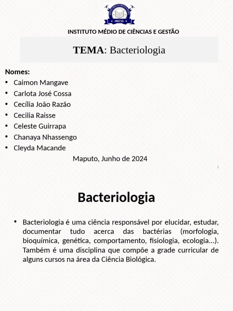 Bacterio Log I A | PDF