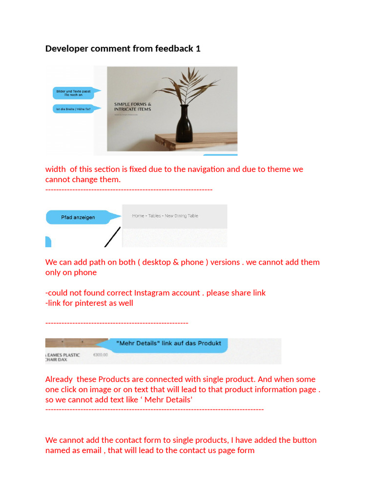 Developer Comment on Feedback 1&2 | PDF