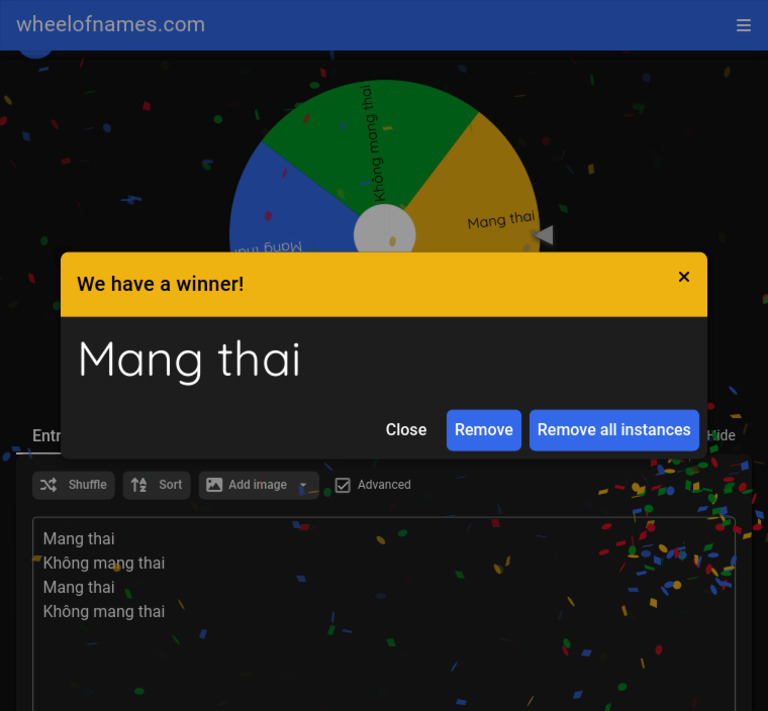 Wheel of Names Random Name Picker 3 | PDF