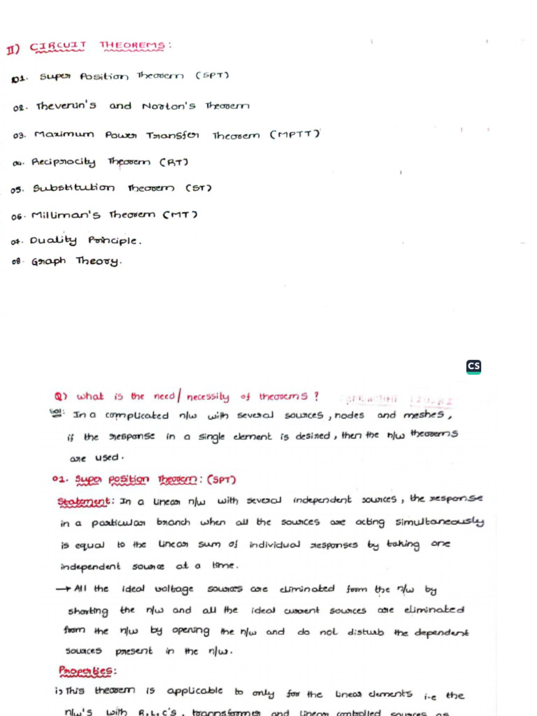 Unit-2 (A) NT - Theorems | PDF
