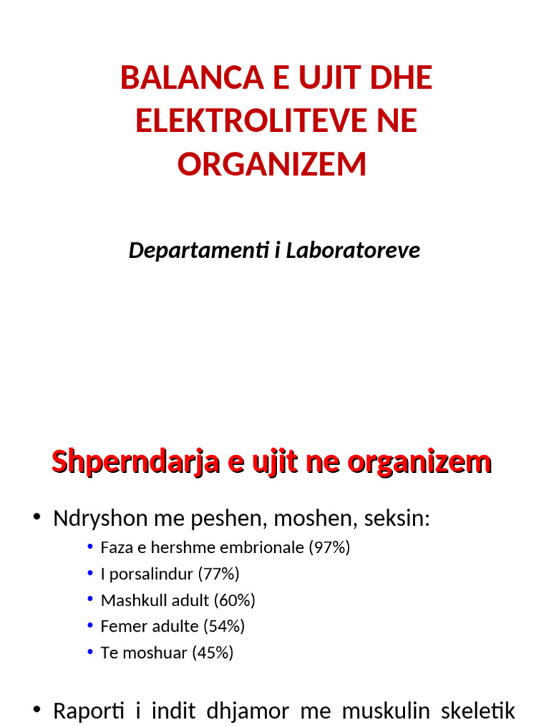 Uji Dhe Elektrolitet | PDF