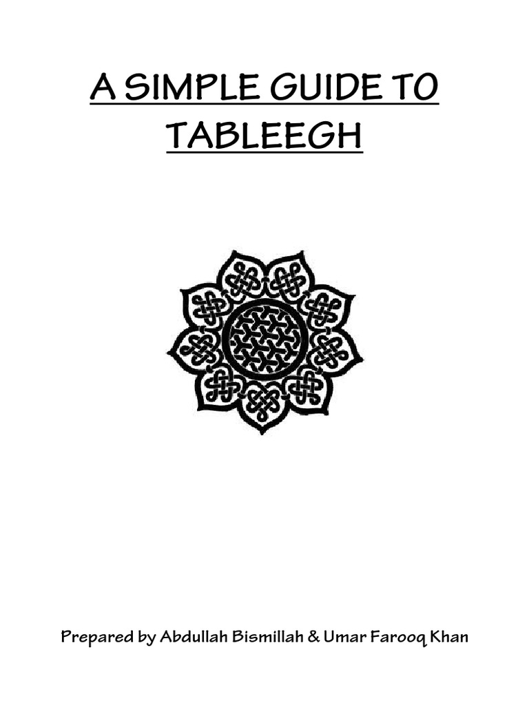 Easy Guide To Tableegh | PDF
