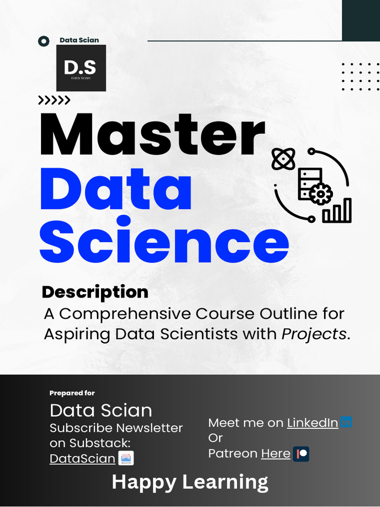 Data Science Mastery Course Outline | PDF
