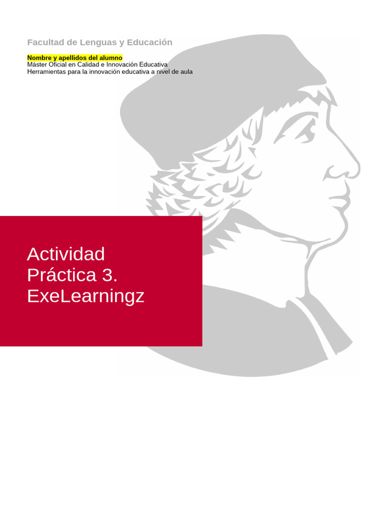 Actividad Práctica 3. Exe Learning | PDF