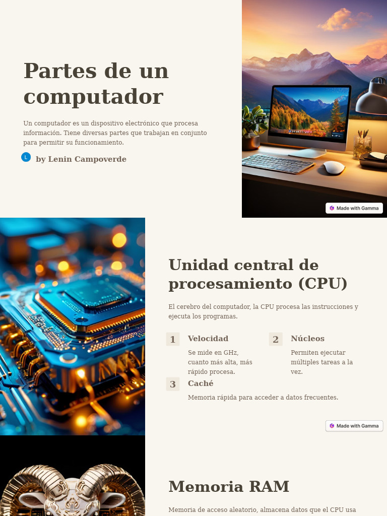 Partes de Un Computador | PDF