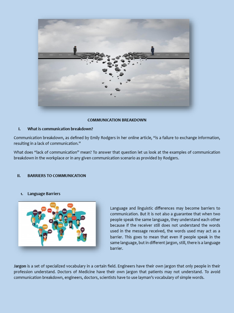 L4-Communication Breakdown | PDF | Nonverbal Communication | Communication