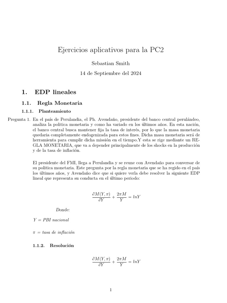 Ejercicios Aplicativos para La PC2 | PDF | Bancos | Economía monetaria