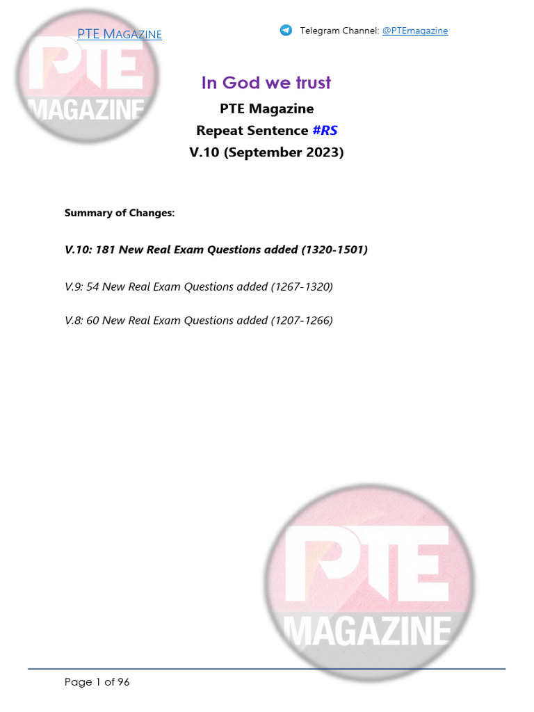 PTE Magazine - RS - V10 | PDF
