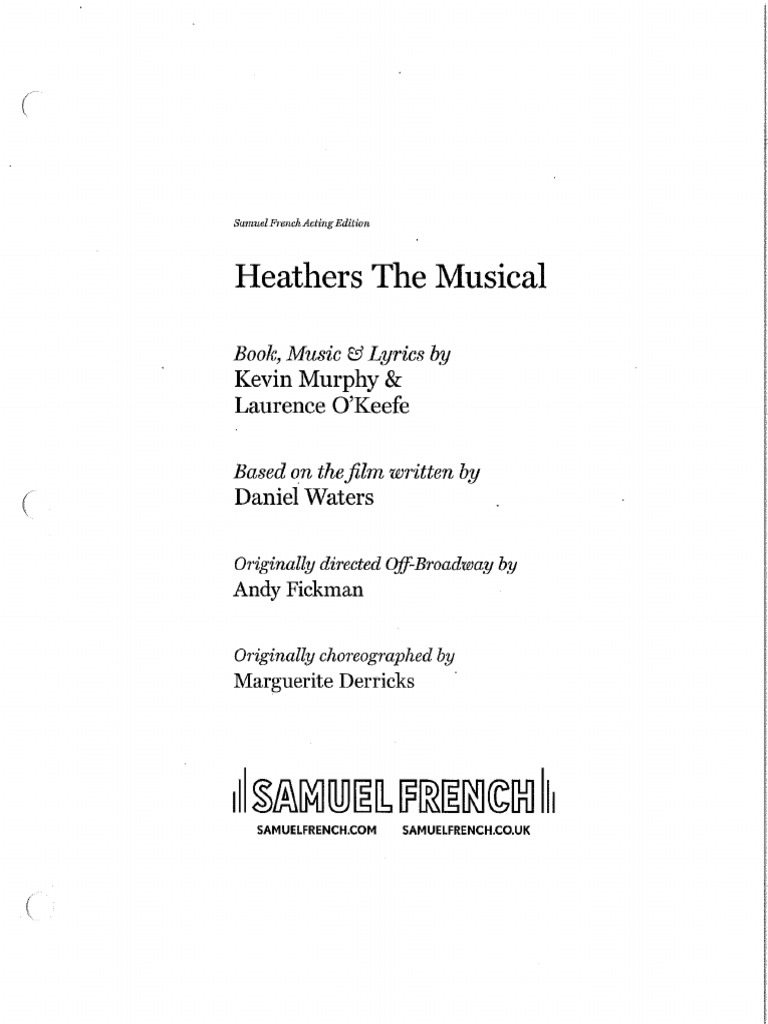 Heathers (Script) | PDF