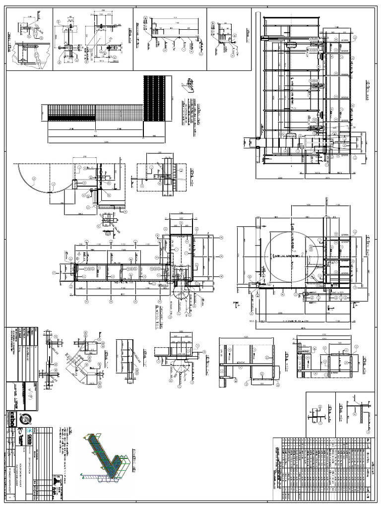 P-10-452-1-M-Pe-41071 - Rev 0 - Platform and Ladder | PDF