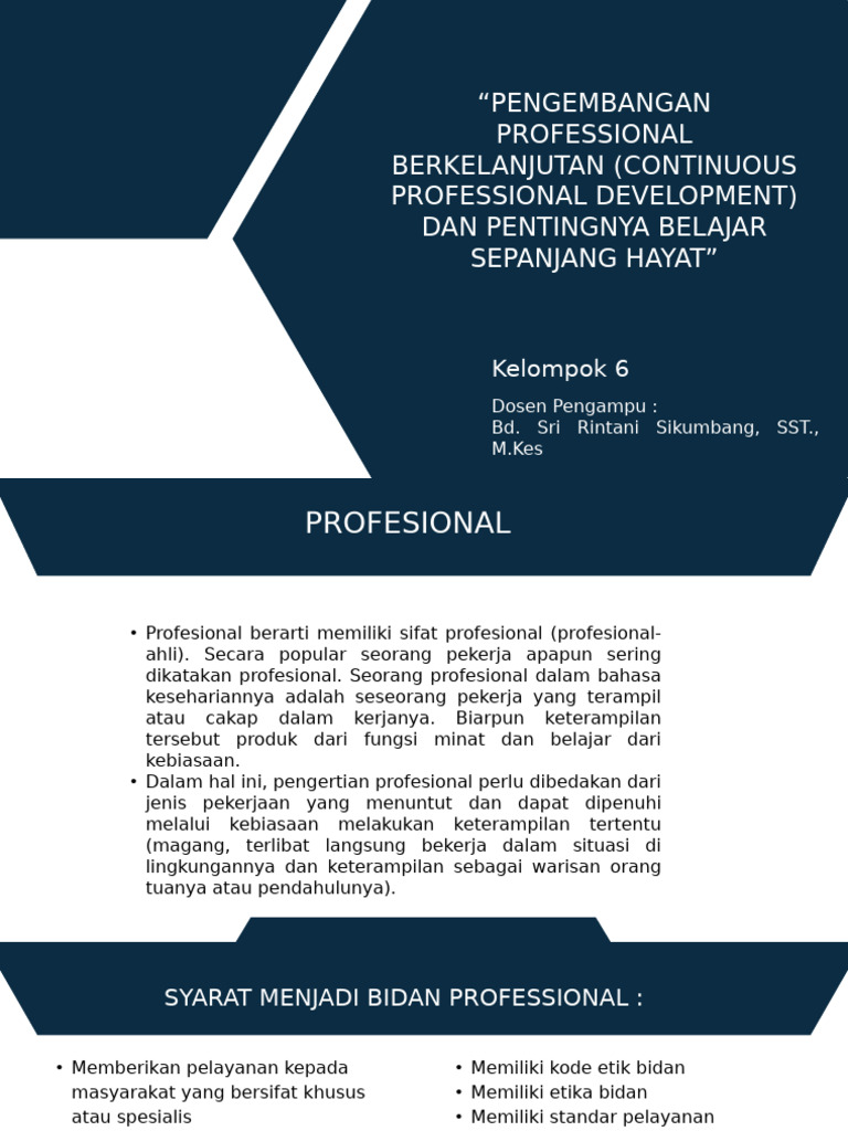 Pengembangan Profesional, Kel.3 | PDF