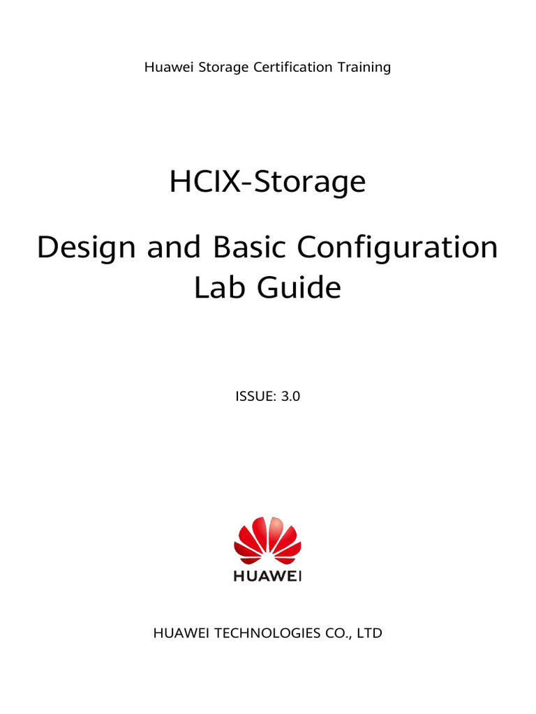 HCIE-Storage V3.0 Lab Guide | PDF