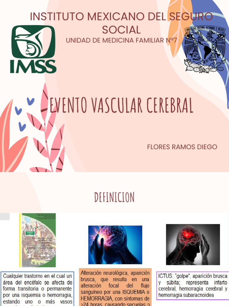 Instituto Mexicano Del Seguro Social: Evento Vascular Cerebral | PDF