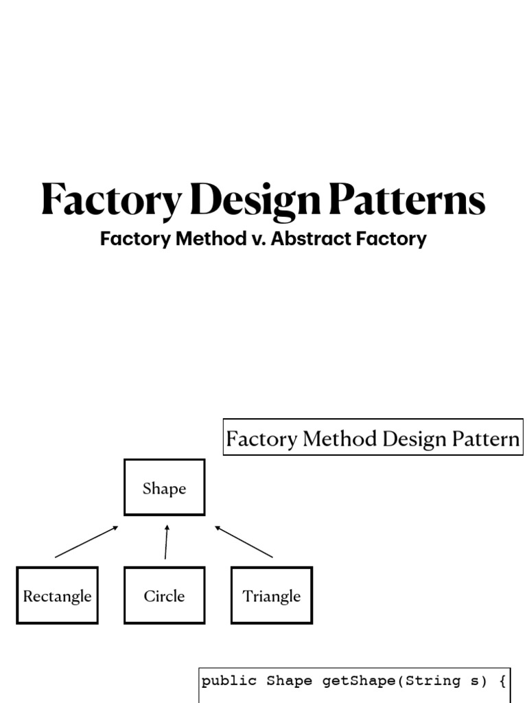 Factory Patterns | PDF