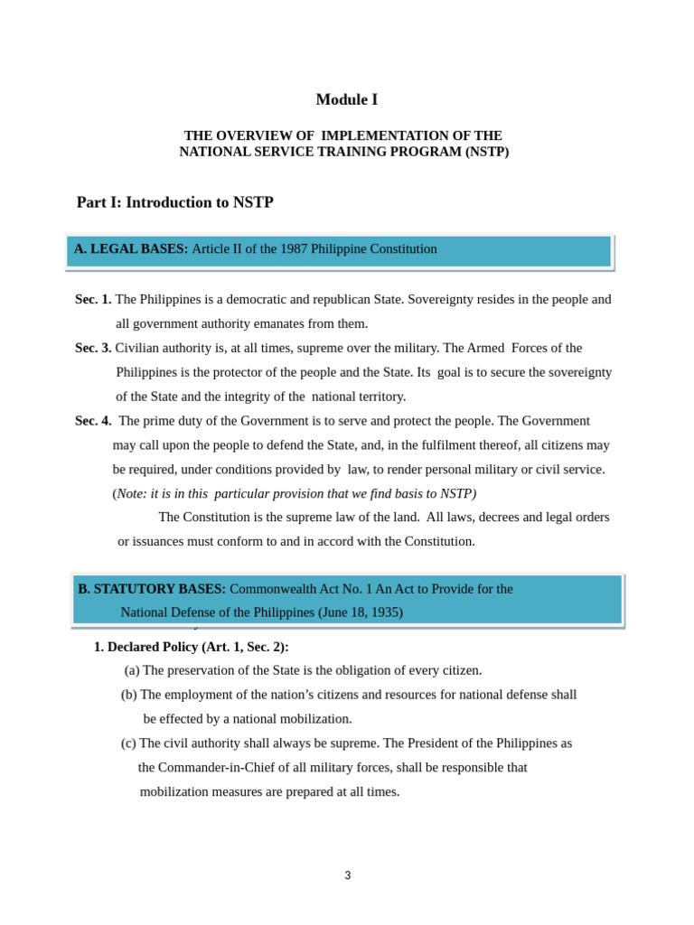 Cwts Common Module 1 Pdf Volunteering Constitution