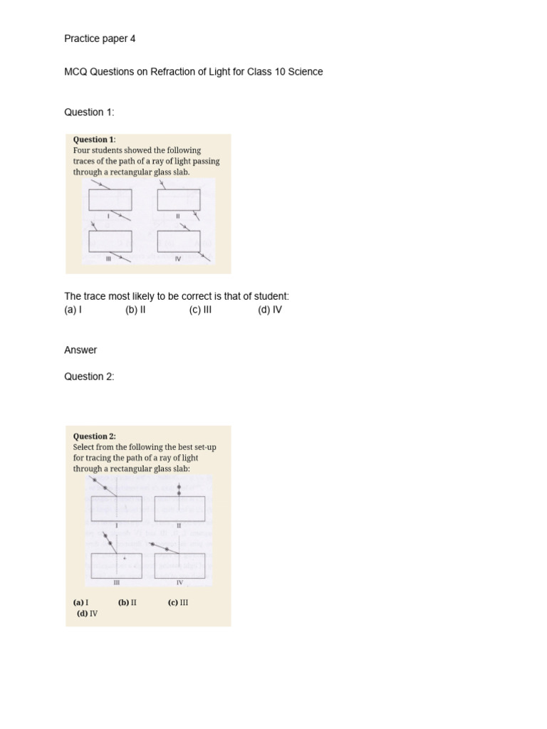 Reflection and Refraction | PDF