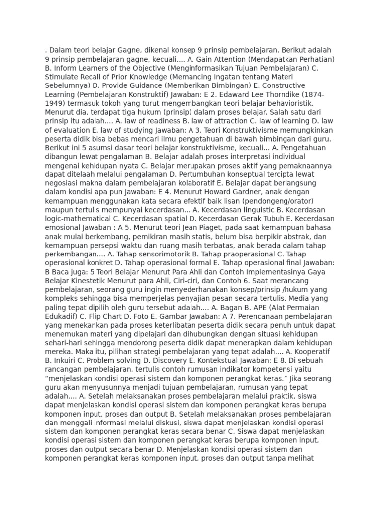 Soal - Soal P3K Irwan | PDF