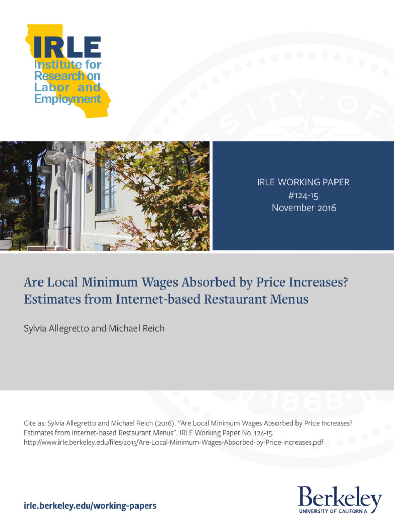 Are-Local-Minimum-Wages-Absorbed-by-Price-Increases (Restaurants) | PDF ...