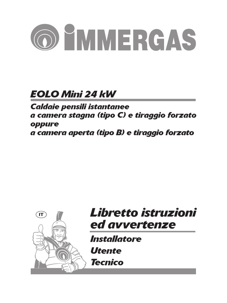 IMMERGAS Caldaia Eolo Mini 24 KW | PDF