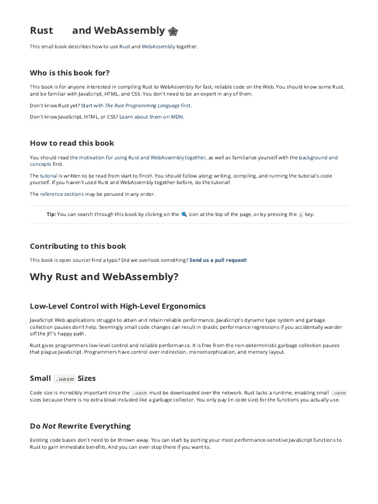Rust and WebAssembly | PDF